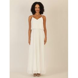 Apart Plisseekleid in Creme - 79% | Gr&ouml;&szlig;e 38 | Damen-kleider