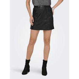 Only Damen Only Lederimitatrock &raquo;ONLHEIDI FAUX LEATHER SKIRT OTW NOOS&laquo; schwarz L (40)