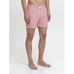 Jack & Jones Jack & Jones Badeshorts "Maui" in Rot/ Wei&szlig; - 16% | Gr&ouml;&szlig;e L | Herren-bademode-sport