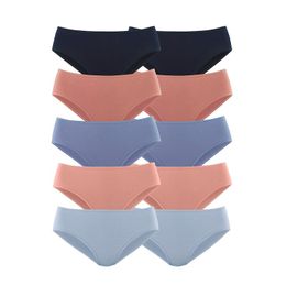 Petite Fleur By Lascana Damen petite fleur by Lascana Jazz-Pants Slips 10er-Pack, aus elastischer Baumwolle orange 36/38