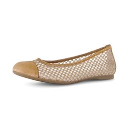 Gabor Damen Ballerina Fr&uuml;hlingsschuh, Schlupfschuh in sommerlicher H&auml;keloptik 36