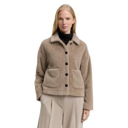 Tom Tailor Damen Tom Tailor Boucl&egrave;jacke mit Taschen beige XXL