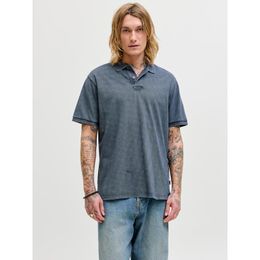 Jack & Jones Herren Poloshirt &raquo;JPRBLUWILL SS WASH POLO SN&laquo; Baumwolle, regular fit blau M