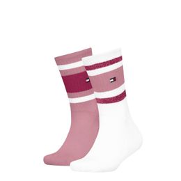 Tommy Hilfiger Herren Socken &raquo;TH KIDS SOCK 2P SPORT STRIPE&laquo; 2 Paar rosa 31-34