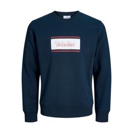Jack & Jones Jack & Jones Herren Sweatshirt &raquo;JJBUSTER SWEAT CREW NECK BTS&laquo;, Baumwollmischung, regular fit blau XXL