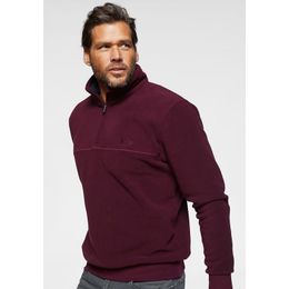 MAN'S WORLD Man's World Herren Fleecepullover, f&uuml;r die &Uuml;bergangszeit aus Fleece, schnelltrocknend rot XL (56/58)