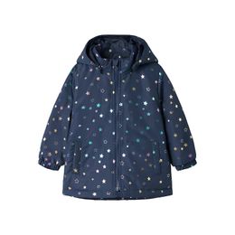 name it M&auml;dchen Outdoorjacke &raquo;NMFMAXI JACKET PA FOIL AOP NOOS&laquo; mit Kapuze Kunstfaser, wasserabweisend und mit abnehmbarer Kapuze bunt 92