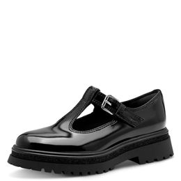 Tamaris Herren Slipper Chunky-Slipper, T-Spangen, Loafer, in veganer Verarbeitung schwarz 36