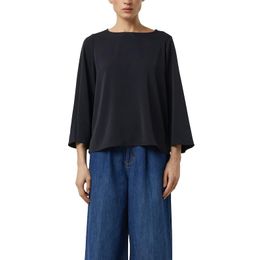 comma, Comma Damen Shirtbluse Sommerbluse 3/4-Arm mit weiten &Auml;rmeln schwarz 38