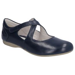 Josef Seibel Damen Riemchenballerina &raquo;Fiona 72&laquo; , Spangenschuh, Halbschuh, Festtagsschuh mit Klettverschluss blau 39