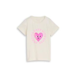 Tom Tailor M&auml;dchen Tom Tailor T-Shirt mit Print beige 92/98