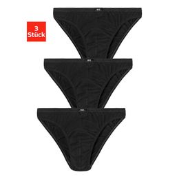 H.I.S. H.I.S Herren Slip &raquo;Minislip&laquo; Packung, 3 Stk. aus weichem Baumwoll-Stretch schwarz S, 3 Stk.