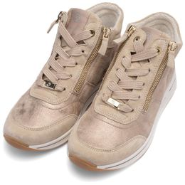 Ara Damen Schn&uuml;rboots &raquo;OSAKA&laquo; , High Top-Sneaker, Schn&uuml;rschuh, Freitzeitschuh in Komfortweite G beige 9,5 (44)