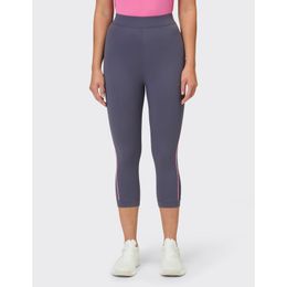 Venice Beach Damen Seamless Capritights &raquo;LEGGINGS 3/4 KIMBERLY&laquo; atmungsaktives Material, schnell trocknend, aus Polyamid und Elasthan grau M (40), N-