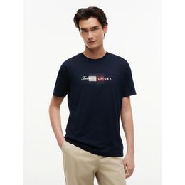 Tommy Hilfiger Herren T-Shirt &raquo;SCRIPT FLAG REGULAR TEE&laquo; aus Jersey mit Flag-Grafik XXL