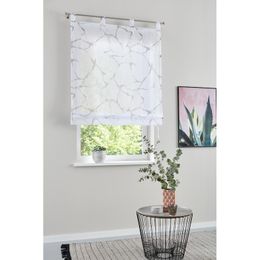 OTTO home Raffrollo &raquo;Fulda&laquo; mit Schlaufen Transparent, Voile, Polyester grau Obermaterial: 100% Polyester 140cm, Schlaufen, 45cm