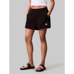 Calvin Klein Jeans Damen Sweatshorts &raquo;A - FRNCH TRRY BDG L&laquo; Mit elastischem Bund schwarz XXS (34), N-Gr