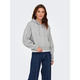 Only Damen Only Kapuzensweatshirt &raquo;ONLSWEAT LIFE L/S HOODIE CROPPED SWT&laquo;, Baumwollmischung, loose fit M