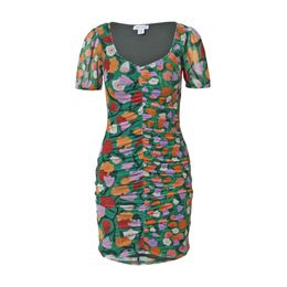 Warehouse Kleid 'Rose England' Damen Gr&ouml;&szlig;e 40 dunkelgr&uuml;n / lila / orange / hellrot Sommerkleid