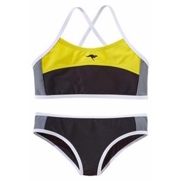 Kangaroos M&auml;dchen Kangaroos Bustier-Bikini im sportlichen Look schwarz 134/140, N-Gr