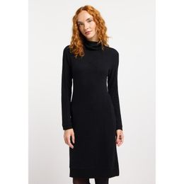 Ragwear Damen Strickkleid &raquo;PEONA&laquo; Label-Applikation am Saum f&uuml;r den unverkennbaren Ragwear-Look schwarz M (38), N-Gr