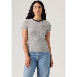 Levi's Levi's Damen T-Shirt &raquo;Mini-Logo&laquo; Packung, 2 Stk. mit kleiner Markenlogo-Stickerei auf der Brust schwarz-wei&szlig; XL