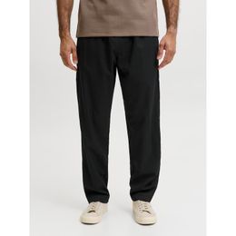 Jack & Jones Jack & Jones Herren Schlupfhose &raquo;JPSTKANE TOBY JOGGER NOOS&laquo; Materialmix, relaxed fit schwarz M, N-Gr