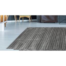 Calo-deluxe Teppich &raquo;Scorpius 115&laquo; rechteckig 12 mm H&ouml;he Hoch-Tief-Struktur, Wohnzimmer bunt Viskose, Wolle B : 80cm 1 Stk., 12mm, L: 150cm