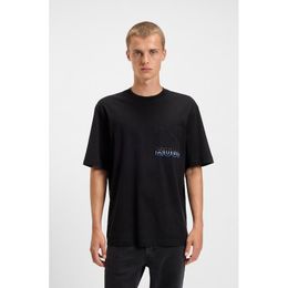 Hugo Herren Hugo T-Shirt &raquo;Nogoste&laquo; Rundhalsausschnitt, regular fit, Brusttasche schwarz XL