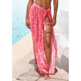 s.Oliver Damen s.Oliver Wickelrock &raquo;f&uuml;r den Strand mit Alloverprint aus leichter Webware&laquo; Strandrock mit Blumenmuster, luftiger Maxirock, leichtes 