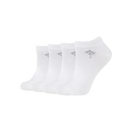 JOOP! Damen JOOP! Kurzsocken &raquo;for your daily glam&laquo; 4 Paar tlg. mit diskretem Logo-Muster wei&szlig; 35-38