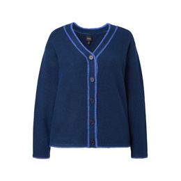 Ulla Popken Strickjacke Damen Gr&ouml;&szlig;e 4XL/5XL blau / dunkelblau