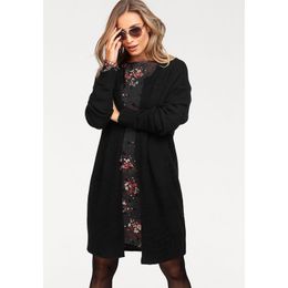 Aniston Casual Damen Aniston CASUAL Strickjacke im Oversize Look schwarz 46