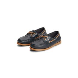 Tommy Hilfiger Damen Bootsschuh &raquo;TH FLAG BOAT SHOE CORE LEATHER&laquo; Schn&uuml;rschuh, Sommerschuh mit modischen Durchz&uuml;gen 36