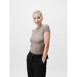 Leger Damen LeGer T-Shirt &raquo;Cindy, LeGer by Lena Gercke&laquo; Figurbetont mit Rundhalsausschnitt beige 40
