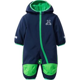 bonprix Jungen bonprix Overall f&uuml;r Wind und Wetter, mit verstellbaren Gummiz&uuml;gen unter den F&uuml;&szlig;en blau 74, N-Gr
