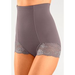 Lascana Damen Lascana Taillenshaper shape wear, unifarben, mit Spitze, Microfaser grau 32/34