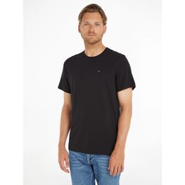 Tommy Jeans Herren T-Shirt &raquo;TJM ESSENTIAL SOLID&laquo; mit Rundhalsausschnitt und dezenter Logo-Flag schwarz XL