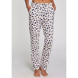 s.Oliver Damen s.Oliver Pyjamahose mit sch&ouml;nem Alloverdruck blau 36/38, N-Gr