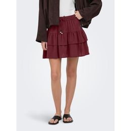 Only Damen Only Minirock &raquo;ONLSWAR STRING SHORT SKIRT WVN&laquo; Baumwolle L (40)