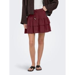 Only Damen Only Minirock &raquo;ONLSWAR STRING SHORT SKIRT WVN&laquo; Baumwolle XL (42)