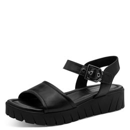 Tamaris Damen Riemchensandale Sommerschuh, Sandalette mit markantem Plateau 39