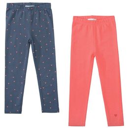 STACCATO M&auml;dchen STACCATO Leggings 2er Pack, bedruckt mit Stretch bunt 92/98, N-Gr