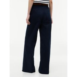 Tommy Hilfiger Damen Anzughose &raquo;CHINO DRESSING WIDE LEG&laquo; Aus reiner Baumwolle, mit weiter Beinform blau 42, N-Gr