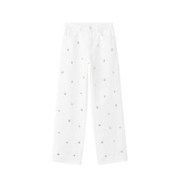Mango Jeans 'ANA' female size 32/34 Silver / White