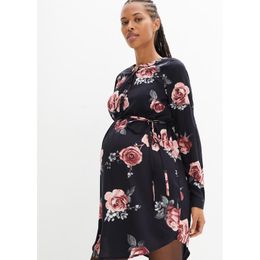 bonprix Damen bonprix Umstandskleid &raquo;Umstands- und Stillblusenkleid aus flie&szlig;ender Viskose&laquo; f&uuml;r Schwangerschaft und Stillzeit, aus Viskose, lockere 