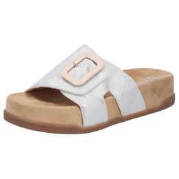 Rieker Damen Pantolette Sommerschuh, Hausschuh, Strandschuh mit Klettriemchen 39