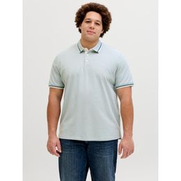 Jack & Jones PlusSize Jack & Jones Plussize Herren Jack & Jones PlusSize Poloshirt &raquo;JJEPAULOS POLO SS NOOS PLS&laquo; Baumwolle, regular fit gr&uuml;n 5XL