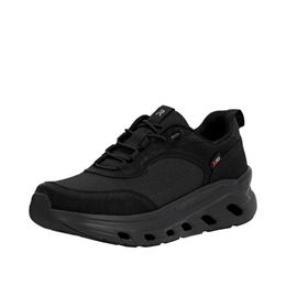 Rieker Sport Herren RIEKER Sport Slip-On Sneaker Schlupfschuh, Halbschuh, Freizeitschuh mit trendy Plateausohle schwarz 43