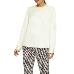 s.Oliver BLACK LABEL Damen s.Oliver BLACK LABEL Satinbluse mit Manschette an &Auml;rmel beige 42